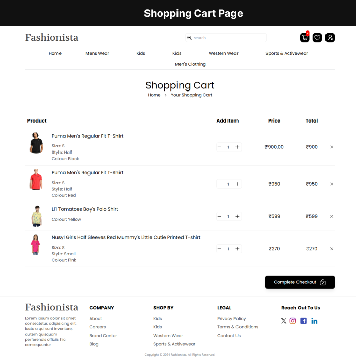 Ecommerce Fashion Website and Dashboard With React Js and Node Js by conceptionitechnology